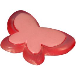 Dekomagnet Liedeco "Schmetterling", rot (rot, rosa), Ø:3cm, Materialmix, Gardinenbefestigungen, für metallische Flächen