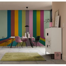 Fototapete Komar "Komar Vlies Fototapete - Modern - Größe 350 x 250 cm", lila (modern), H:1,04m L:2,5m, Vlies, Tapeten