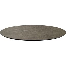 Tischplatte Essentials, schwarz (midnight marble), B:120cm H:1,2cm T:120cm Ø:120cm, Massivholz, Tischplatten, Esstischplatte Esstisch-Zubehör Tischplatte, in verschiedenen Formen und Farben erhältlich