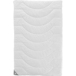 Kunstfaserbettdecke Musterring "Moonz", weiß, B:155cm L:220cm, Bezug: 100% Baumwolle. Füllung: 100% Polyester, Bettdecken, hergestellt in Deutschland, allergikerfreundlich