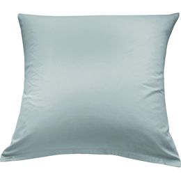 Kissenbezug Primera "Primera Luxus-Satin Kissenbezug", grau (graugrün), B:80cm L:80cm, Mako-Satin, 100% Baumwolle, Mako-Satin, Kissenbezüge, Passend zu unserer Primera Luxus-Satin Bettwäsche