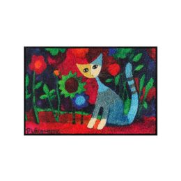 Fußmatte Salonloewe, bunt (blau, rot, gemustert), B:50cm, Polyamid, Teppiche
