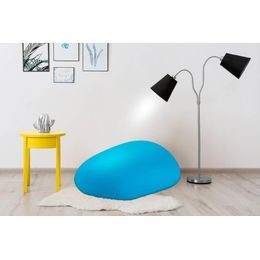 Sitzsack Kayoom "Jump, Sitzsack-Kissen, einfach gestaltet, weich gefüllt", blau (eisblau), B:78cm H:50cm T:101cm, Bezug: Lycra 82% Nylon 18% Elasthan Füllungmaterial: EPS-Perlen, Sitzsäcke, komfortabel, modern, sorgfältige Verarbeitung, Außenhülle dehnbar
