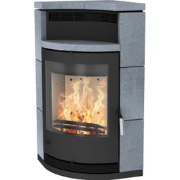 Kaminofen FIREPLACE "Lyon Speckstein", grau (schwarz), Kaminöfen, Eckofen
