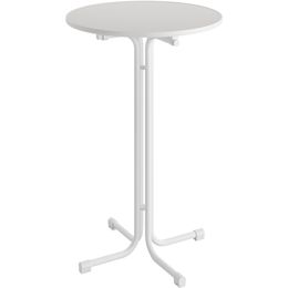 Klapptisch Essentials "Berlin", weiß, B:70cm H:109cm T:70cm, MDF + Stahl + Polypropylen, Tische, in verschiedenen Farben und Größen erhältlich