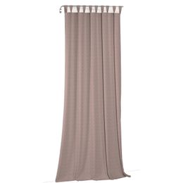 Vorhang WIRTH "Torbole", rot (apricot), B:132cm H:215cm, Baumwolle, Polyester, Gardinen, nach Ma&szlig;