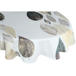 Tischdecke WIRTH "MAREK" Gr. 1, grau, B:130cm L:190cm, Polyester, Tischdecken, oval