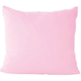 Kissenbezug Primera "Primera Mako-Feinjersey Kissenbezug im Doppelpack", rosa, B:80cm L:80cm, Feinjersey, Obermaterial: 100% Baumwolle, Kissenbezüge, In vielen Uni-Tönen