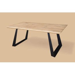 Essgruppe Home Affaire "Ena Sitzgruppe für Küche/Esszimmer, Esstisch mit 4 Polsterstühlen 5tlg", grau (, hellgrün, hellgrün, natur), B:180cm H:73cm T:90cm, FSC-zertifiziertes Massivholz, Metall, Polyester, Sperrholz, Sitzmöbel-Sets, Stuhlbeine in Eiche Natur oder Buche Schwarz, Tisch 180 cm, U-Gestell