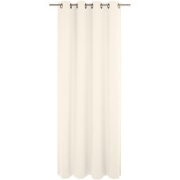 Vorhang WIRTH "Newbury", beige (creme), B:130cm H:375cm, Baumwolle, Polyester, Gardinen, nach Maß