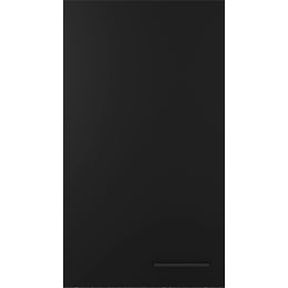 H&auml;ngeschrank Flex-Well "Capri", schwarz (schwarz, endgrain oak), B:50cm H:89cm T:32cm, Holzwerkstoff, Schr&auml;nke, H&auml;ngeschrank, (B x H x T) 50 x 89 x 32 cm, mit viel Stauraum