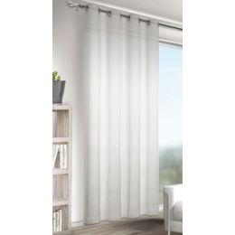 Gardine HOMING "Alex" Gr. 1, weiß, B:140cm H:245cm, Polyester, Gardinen, Fertigschal