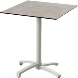 Klapptisch Essentials "X cross", beige (sand, moonstone, sandfarben), B:70cm H:74cm T:70cm, Aluminium/HPL Tischplatte, Tische, in verschiedenen Ausführungen