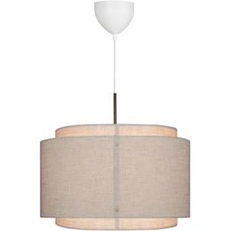 Pendelleuchte "Takai", beige, 1, Ø 45cm H: 30cm, 1 Stk., design for the people, Leuchten