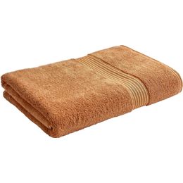 Badetücher Christy "SUPREME", braun (cinnamon), B:90cm L:165cm, Walkfrottier, Obermaterial: 100% Baumwolle, Handtücher, Premium-Badetücher in Luxusqualität, 650g/m², 90x165cm, 2er Set