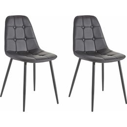 Essgruppe Inosign, schwarz-weiß (schwarz, weiß hochglanz,), Sitzmöbel-Sets, Esstisch, Breite 160 cm und 4 Esszimmerstühle, Bezug in Kunstleder