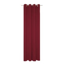 Vorhang WIRTH "Dim out", rot, B:142cm H:285cm, Polyester, Gardinen, nach Ma&szlig;