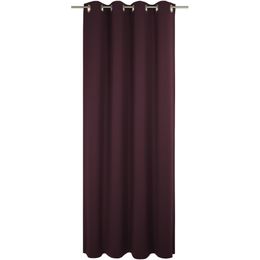 Vorhang WIRTH "Newbury", lila (aubergine), B:130cm H:345cm, Baumwolle, Polyester, Gardinen, nach Maß