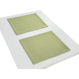 Platzset Adam "Graphic Ventus" Gr. 1, gr&uuml;n (hellgr&uuml;n), B:30cm L:40cm, Obermaterial: 100% Baumwolle, Platzsets