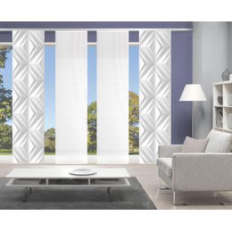 Schiebegardine Vision S "FRESKO", grau, B:60cm H:260cm, Polyester, Gardinen, DIGITALDRUCK