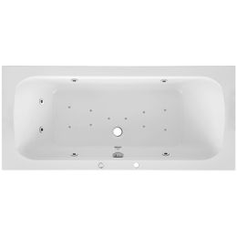 Whirlpool-Badewanne Ottofond "Malta", weiß, B:80cm H:41cm L:180cm, Sanitäracryl, Badewannen, Typ Premium, 180x80 cm