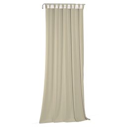 Vorhang WIRTH "Newbury", grau (taupe), B:130cm H:155cm, Baumwolle, Polyester, Gardinen, nach Ma&szlig;