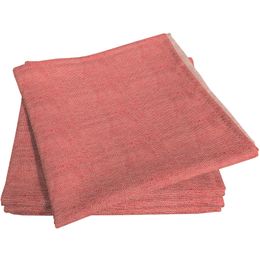 Stoffserviette Adam "Uni Light Collection" Gr. 1, rot, B:30cm L:30cm, Obermaterial: 73% Leinen, 27% Baumwolle, Servietten