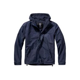 Allwetterjacke Brandit "Brandit Herren Windbreaker Frontzip", Herren, Gr. L, blau (navy), 100% Polyester, unifarben, normal, ohne Ausschnitt, Jacken