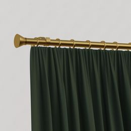 Gardinenstange Indeko "Ibiza", grau (messingfarben), L:140cm Ø:16mm, Eisen, Gardinenstangen