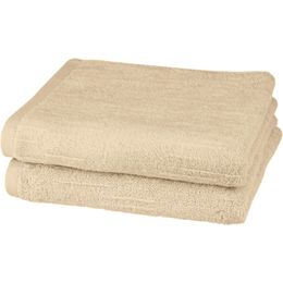 Handtuch Ross "Premium", beige (natur), B:50cm L:100cm, Frottier, Obermaterial: 100% Baumwolle, Handtücher, 100% Baumwolle