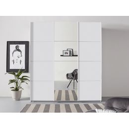 Schwebetürenschrank Rauch "Kleiderschrank Schrank Garderobe TOPSELLER OTELI inkl. Inneneinteilung", weiß, B:203cm H:229cm T:62cm, Holzwerkstoff, Schränke, mit 3 Innenschubladen sowie zusätzlichen Einlegeböden MADE IN GERMANY