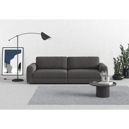 Big-Sofa Trendmanufaktur "Bourbon", grau (beluga), B:264cm H:84cm T:126cm, 100% Polyester, Sofas, Big-Sofa, extra tiefe Sitzfl&auml;che, wahlweise mit Sitztiefenverstellung bestellbar