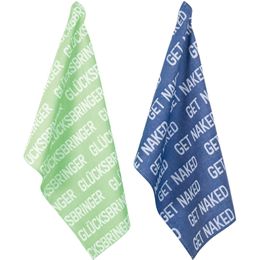 Geschirrtuch Pad "Fraze", grün, H:1cm L:70cm T:50cm, 100% Baumwolle, Geschirrtücher