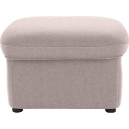 Hocker DOMO collection "Faenza", grau (taupe), B:60cm H:41cm T:60cm, 92% Polyester, 8% Nylon, Hocker, Polsterhocker, DOMO collection Hocker, in gro&szlig;er Farbvielfalt