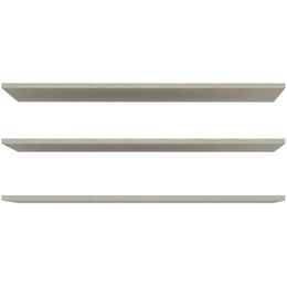 Einlegeboden FORTE, grau, B:85,9cm H:42cm T:1,5cm, Holzwerkstoff, Einlegeb&ouml;den, Einlegeboden, Einlegeboden 3er Set, optional bestellbar, Textilstruktur
