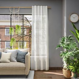 Neutex for you! Vorhang NEUTEX FOR YOU "Libre-ECO", beige (creme), B:142cm H:155cm, Jacquard, Polyester, Gardinen, nach Maß