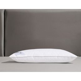 fjödur Federkopfkissen FJÖDUR "Fabiennes", weiß, B:80cm L:80cm, Bezug: 100% Baumwolle. Füllung: 85% Federn, 15% Daunen, Kopfkissen