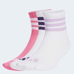 Funktionssocken adidas Performance "LK RIB 3PP SO", Kinder, Gr. 31-33, weiß (weiß, weiß, pnkfus), Obermaterial: 59% Baumwolle, 37% Polyester, 4% Elasthan, Socken