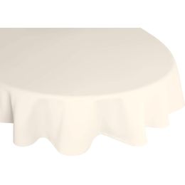 Tischdecke WIRTH "NEWBURY" Gr. 1, beige (creme), Ø:160cm, Baumwolle, Polyester, Tischdecken, rund