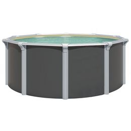 Rundpool KWAD "Green line Evolution", beige (design, innenfarbe: sand), H:132cm Ø:460cm, Schwimmbecken, 4,6x1,32 Design Folie in blau, sand oder grau erhältlich