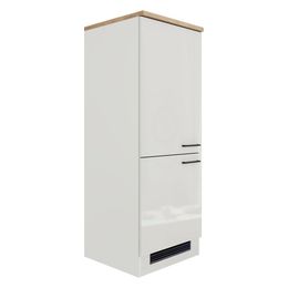 Kühlumbauschrank Flex-Well "Lund", grau (lichtgrau, rauchgrau), B:60cm T:60cm, Holzwerkstoff, Schränke, (B x H x T) 60 x 161 x 60 cm, in Highboardhöhe