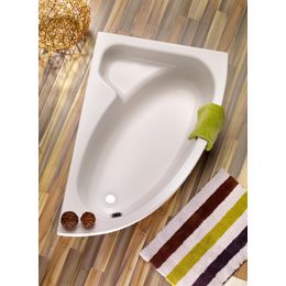 Badewanne Ottofond "Salinas", weiß, B:97cm H:58cm L:150cm T:97cm, Sanitäracryl, Badewannen, mit Wannenträger und Ablaufgarnitur