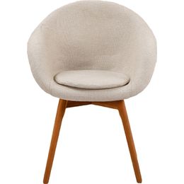 Gartenstuhl Best "Zadar", beige (akazie – beige), B:59cm H:85cm T:62,5cm, Obermaterial: 80% Polyurethan, 20% Polypropylen, Stühle, Gartenstuhl