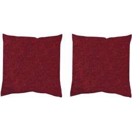 Kissenh&uuml;lle HEINE HOME Gr. 1, rot (bordeaux), B:40cm L:40cm, Polyester, 100% Polyester, Kissenbez&uuml;ge, Kissenh&uuml;lle