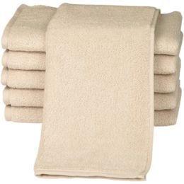 Gästehandtücher Ross "Sensual 9000", beige (natur, sand), B:30, Frottier, Obermaterial: 100% Baumwolle, Handtücher, mit Aloe-Vera-Öl veredelt