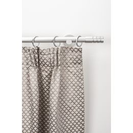 Gardinenstange Garesa "EASY", silber (silberfarben), L:570cm &Oslash;:20mm, Aluminium, Gardinenstangen, Vorhanggarnitur, verl&auml;ngerbar, Endknopf m. Rillen, Alu, m. Ringe