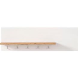 Wandregal KOCHSTATION "KS-Westminster", weiß (pinie weiß dekor), B:130 H:40 T:20, FSC-zertifizierter Holzwerkstoff, Regale, Breite 130 cm, mit 5 Haken, exclusiv by Otto
