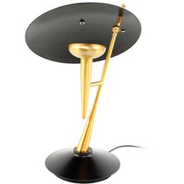 Kayoom Tischleuchte "Tischlampe Flyer 125", schwarz (gold, schwarz), 1, H: 50cm, 1 Stk., Leuchten, minimalistisch, modern, harmonisch