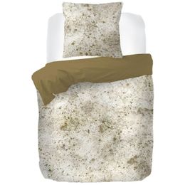 Bettwäsche Kayori "Takara", beige (natur), B/L: 155cm x 220cm, 1 Stk., 1 Stk., Mako-Satin, B/L: 80cm x 80cm, 2 Stk., Mako-Satin, Obermaterial: 100% Baumwolle, Bettwäsche, 100% reiner Bio-Baumwoll-Satin