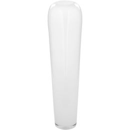 Bodenvase Fink "TUTZI", weiß, H:70cm Ø:21cm, Glas, Vasen, Höhe ca. 70 cm x Ø 21 cm, Vase aus Opalglas, mundgeblasen, Dekovase